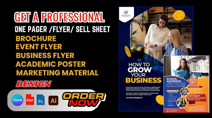 Design business flyer, one pager, sales flyer, sell sheet, company brochure pdf by Smart_graph ...