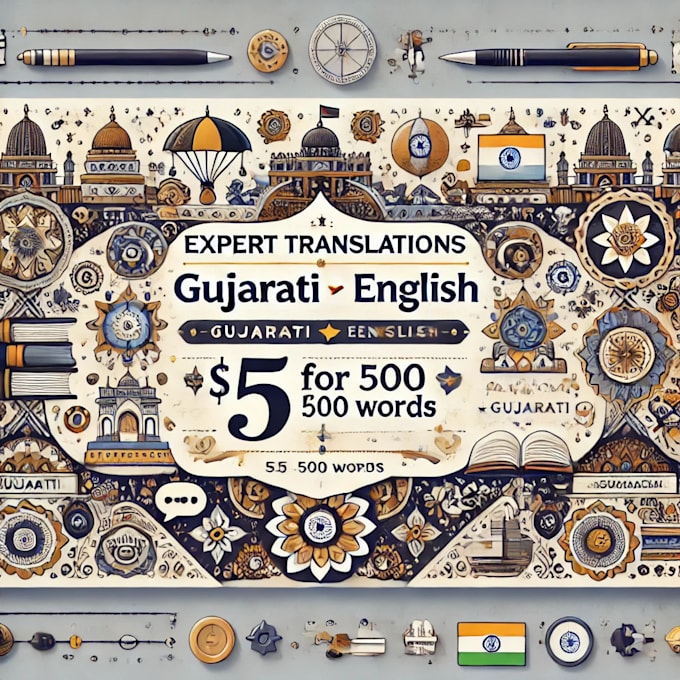Translate english to gujarati or gujarati to english by Mehta_1992 | Fiverr