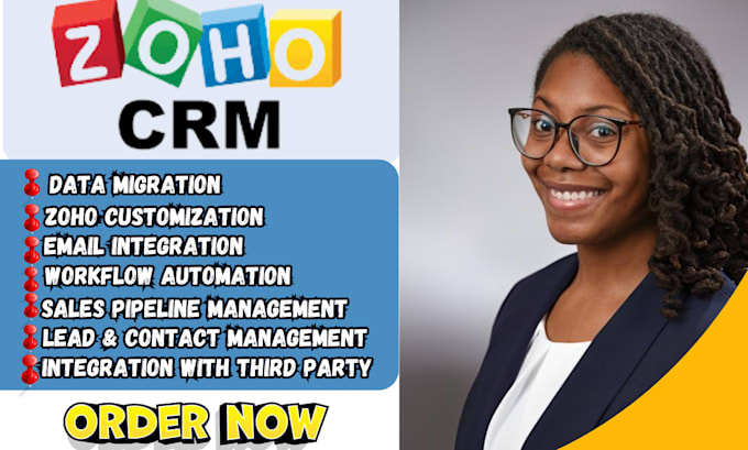 Zoho data migration email integration customization lead management automation by Alan_lakein7 ...