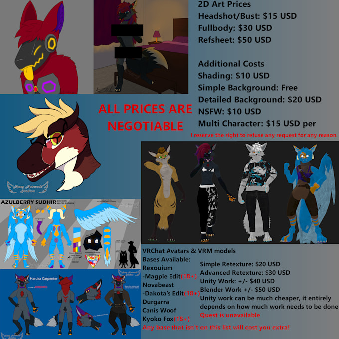 Texture your vrchat model by Azulberry2018 | Fiverr