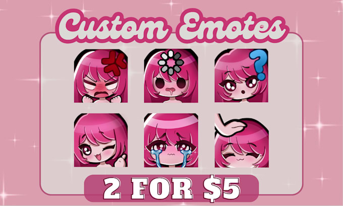 Create personalizated emotes for twitch, discord, youtube by Katanina ...