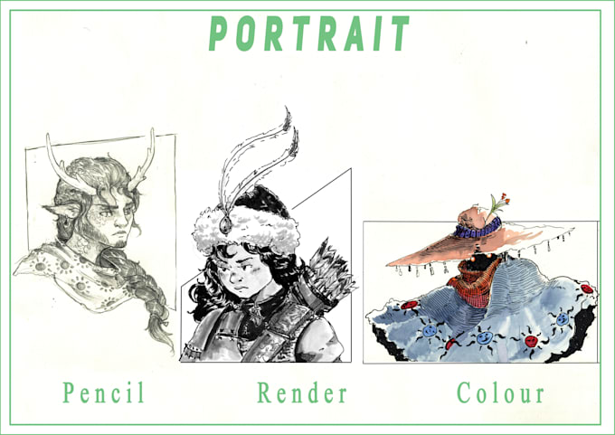 Draw traditional art for characters and rpgs no ai by Azedrawings | Fiverr