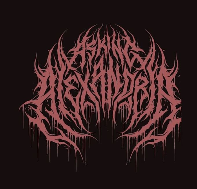 Custom font hand drawing, death metal logo design by John_finche | Fiverr