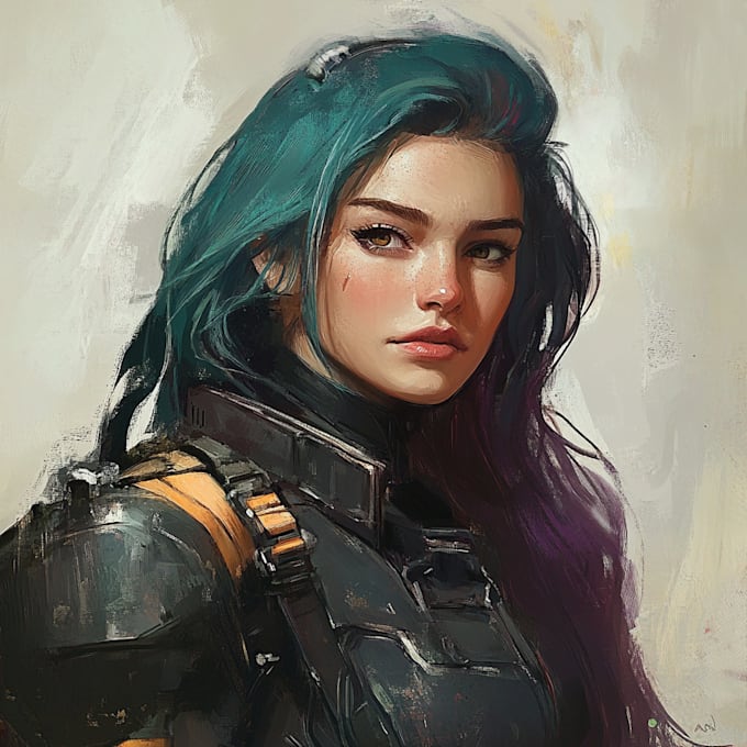 Draw sci fi or fantasy concept art illustration characters by ...