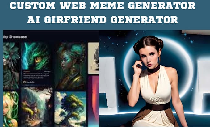 Create meme website image generator, ai girlfriend generator by Rulxdev ...
