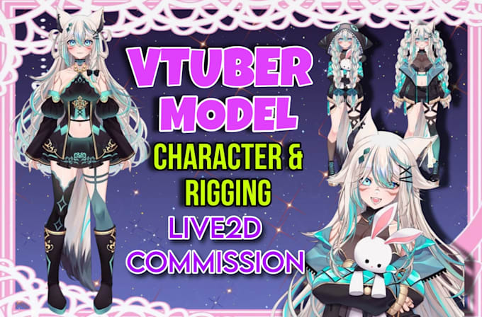 Crea modelos vtuber live2d premium y avatares vrchat