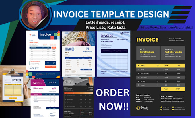 Create invoice design, invoice template design for you by Jay_bright_1 | Fiverr