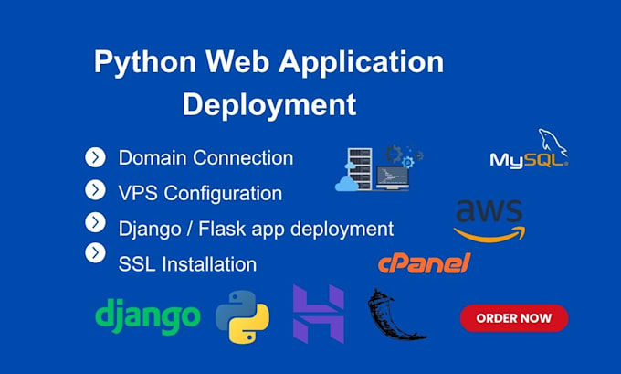 Deploy your django or flask application in vps and cpanel by Fraza189 | Fiverr