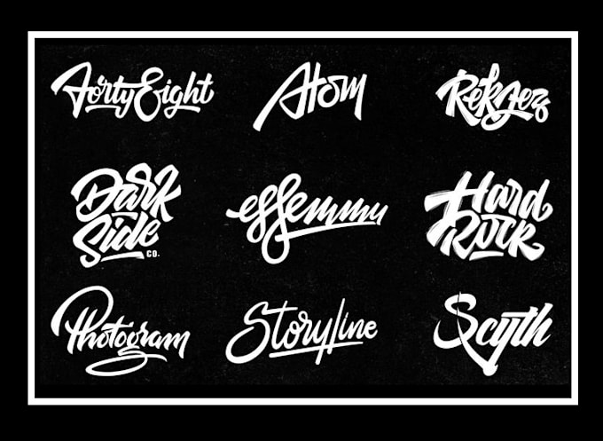 Make scripted, calligraphy, cursive logo creation by Albertyurt | Fiverr