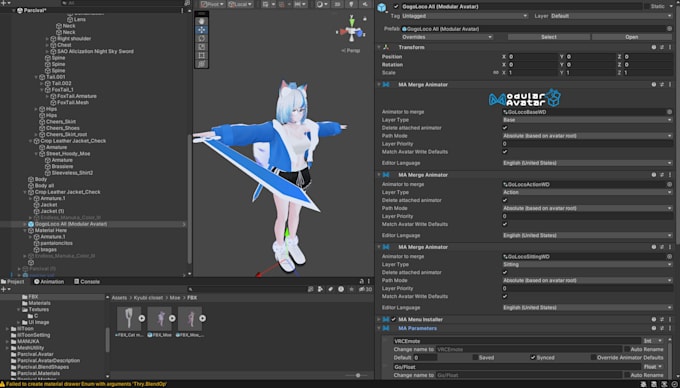 Upload your vrchat avatar with toggels by Sasha_vt | Fiverr