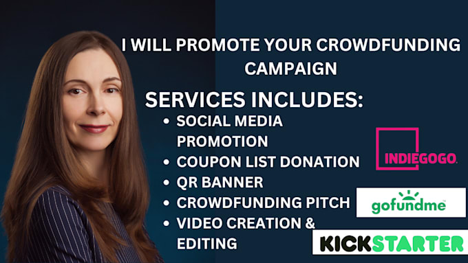 Promote your gofundme kickstarter fundraising crowdfunding camapaign by ...