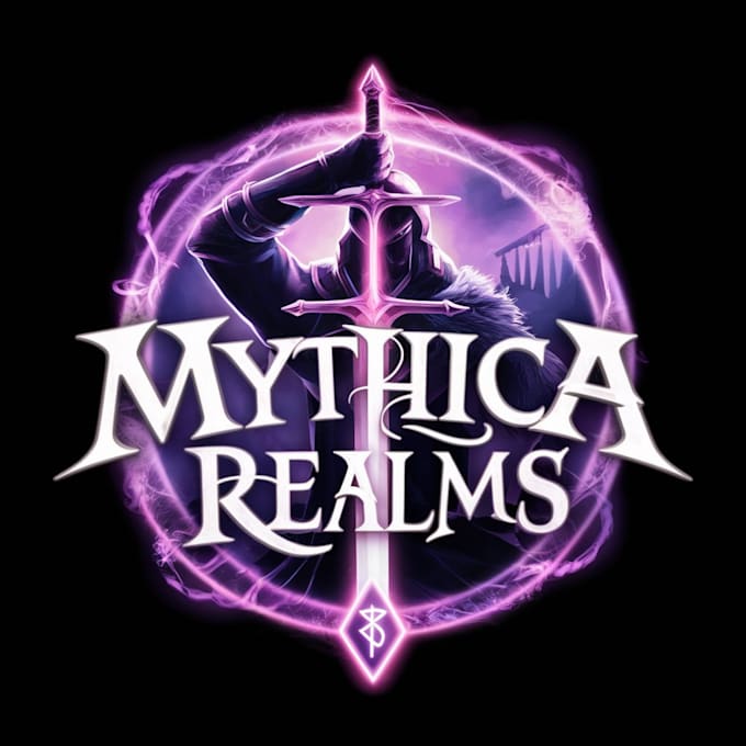 Create a distinctive logo title for a fantasy or mmorpg game by ...