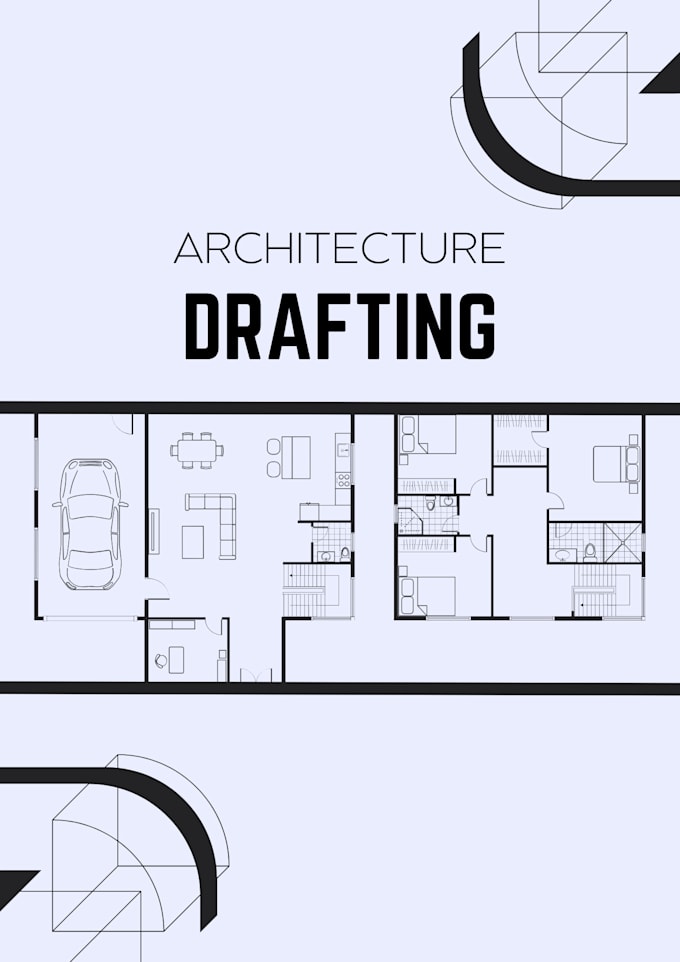 Draft architectural plan,autocad 2d floor plans,structural drawing and draftsman by ...