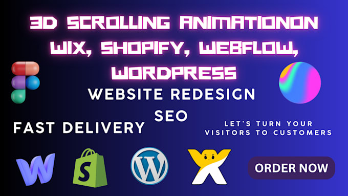 Create interactive 3d animated website design with parallax scrolling ...