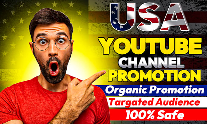 Do super fast organic usa youtube channel promotion for monetization by ...