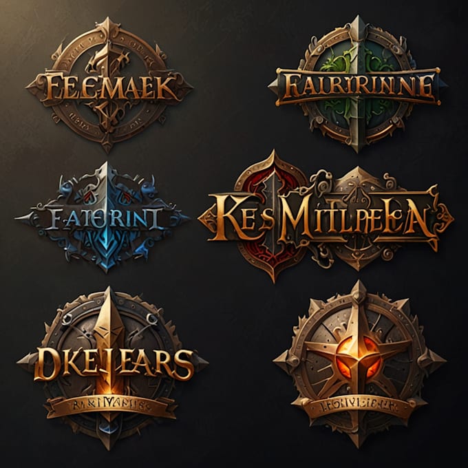Create original logo titles for fantasy, mmorpg, rpg, and medieval ...