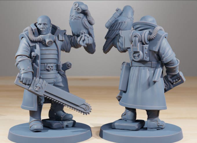 Sculpt, 3d model miniature,dnd figurine,wargame armor tank,mini warrior ...