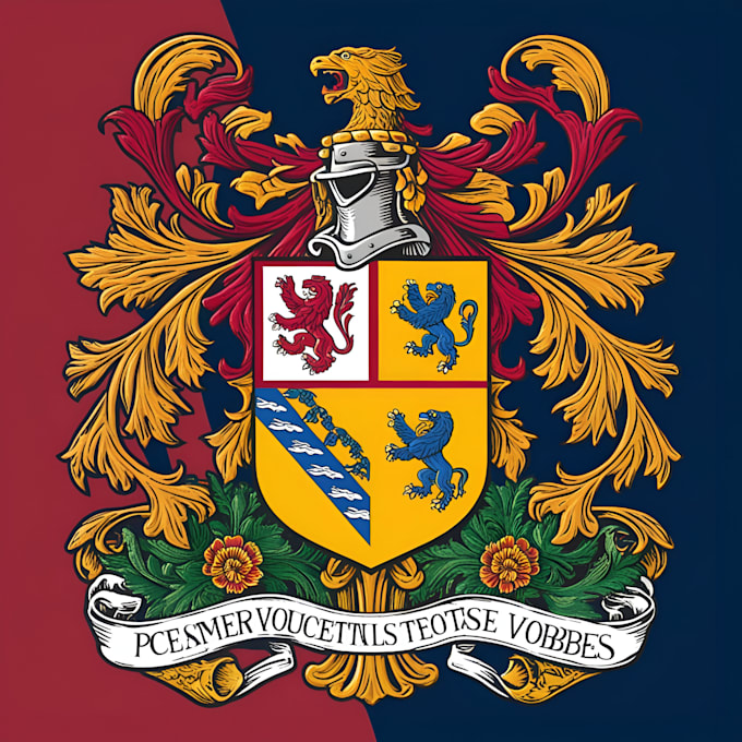 Design luxury heraldic, family crest, coat of arms and vintage logo by ...