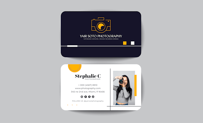 Design custom business cards with photos by Fexels | Fiverr
