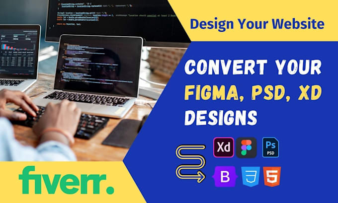 Convert figma, xd, psd designs to responsive websites with html css by ... Convert figma, xd, psd designs to responsive websites with html css by ...
