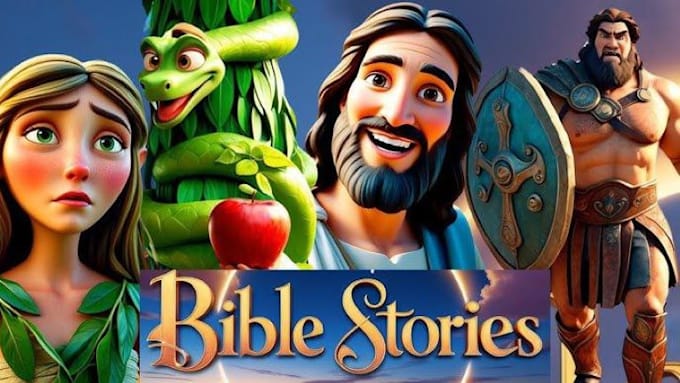 Do 2d, 3d ai animation story, video clips ai bible story for youtube ...