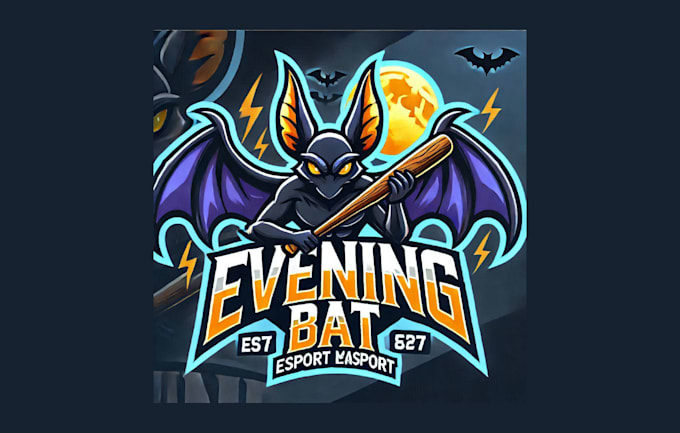 Design unique evening bat mascot logo for your company by Natalie ...