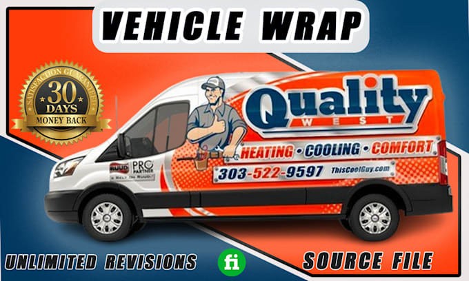 Create awesome vehicle wrap, car wrap, van wrap, food truck wrap design ...