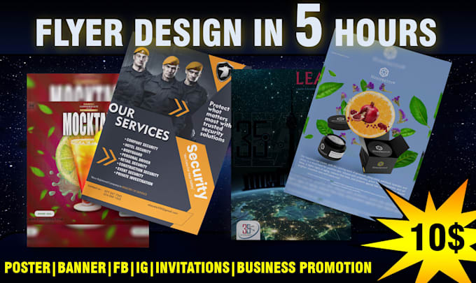 Design a professional flyer within 5 hours by Pasiweerasinghe | Fiverr
