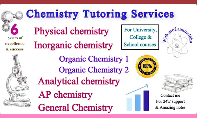 Be your organic chemistry general chemistry inorganic chemistry tutor by Haidar_shah | Fiverr