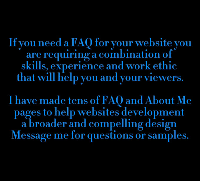 Write faq pages for your business to generate traffic by Hodobaba | Fiverr