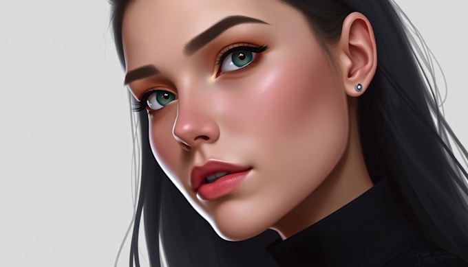 Create realistic digital portrait illustration by Ethmorkel34 | Fiverr
