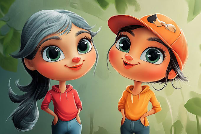 Draw custom portrait in semi realistic cartoon style by Kyronner | Fiverr