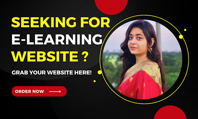 Create engaging and interactive educational website for e learning by ...