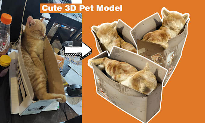 Create 3d pet models for personalized gifts by Micoristya | Fiverr