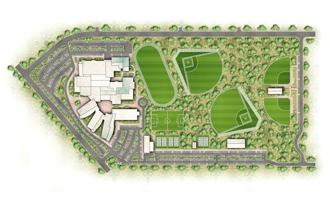 Render and design master plan, site plan, landscape google earth by Chirsty | Fiverr