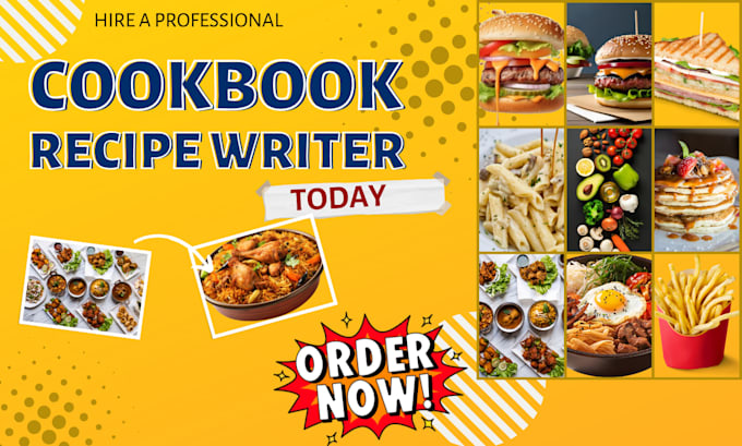 Be your cookbook writer, recipe writer, cookbook recipe designer, meal ...