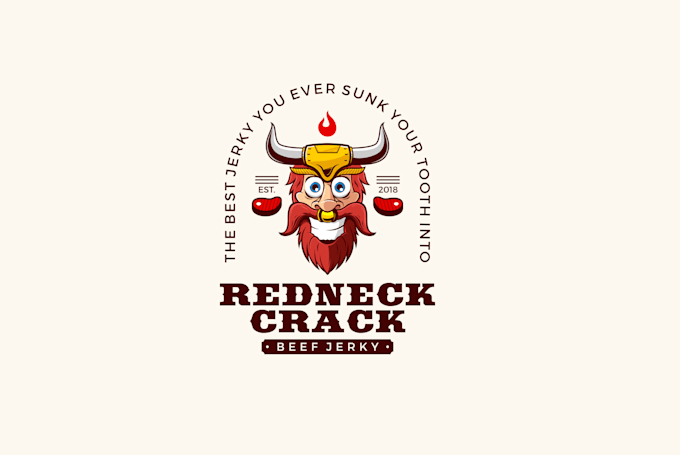 Design fun beef jerky logo by Daisha_cummings | Fiverr