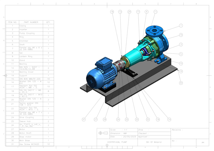 Design mechanical parts and assemblies using solidworks by Bgasafr | Fiverr