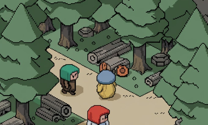 Create 2d pixel game art, pixel backgrounds, pixel ui, pixel tilesets ...