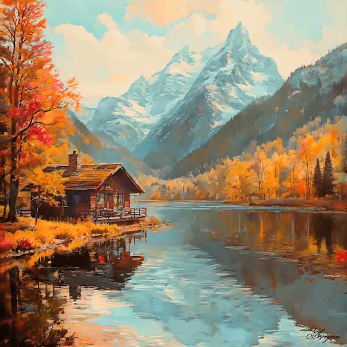 Create stunning digital paintings by Anjan_design | Fiverr