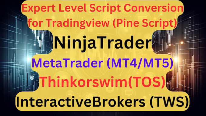 Do script conversion pine script ninjatrader thinkorswim mt4 mt5 ibkr by Fktnsb | Fiverr