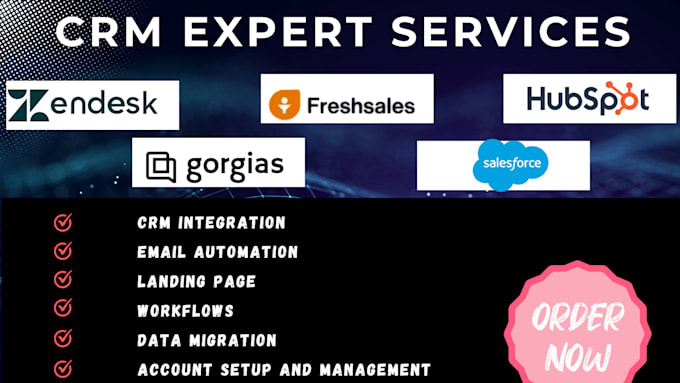 Setup and automate zendesk zoho hubspot gorgias as crm expert on your website by Horlaweb2 | Fiverr
