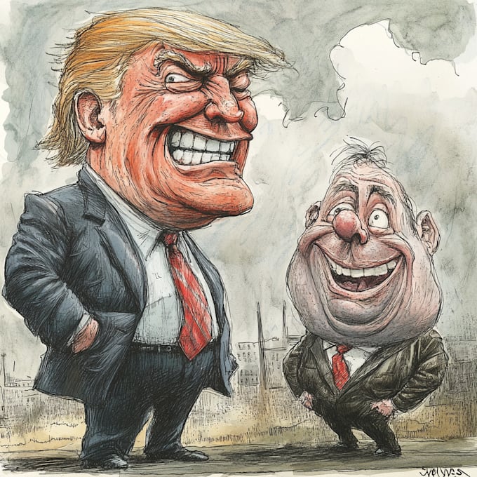 Draw a custom political cartoon for any issue by Leowixe | Fiverr