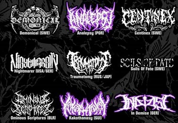 Design your black, slamming, brutal, death metal band logo by Annetta_leflore | Fiverr