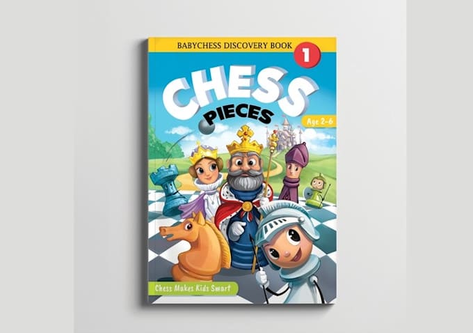 Design creative chess book cover years old kids logo by Bruce_brekke ...