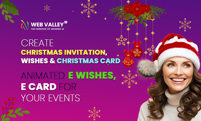 Design custom holiday card for every occasion by Webvalley99 | Fiverr