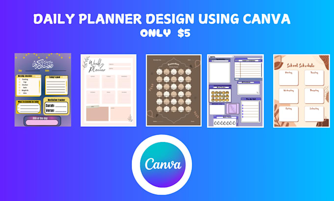 Design any planner using canva only in 24 hours by Hi_designer1 | Fiverr