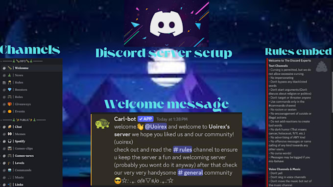 Build you a custom server discord server setup by Fmx_ww3 | Fiverr