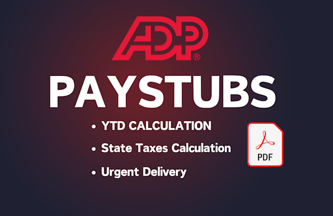 Do paystub , adp paystubs , payroll , 1099 and w2 in 1 hour by Imsha ...