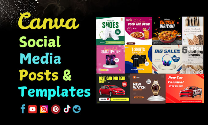 Do amazing social media posts and graphic design using canva by ...